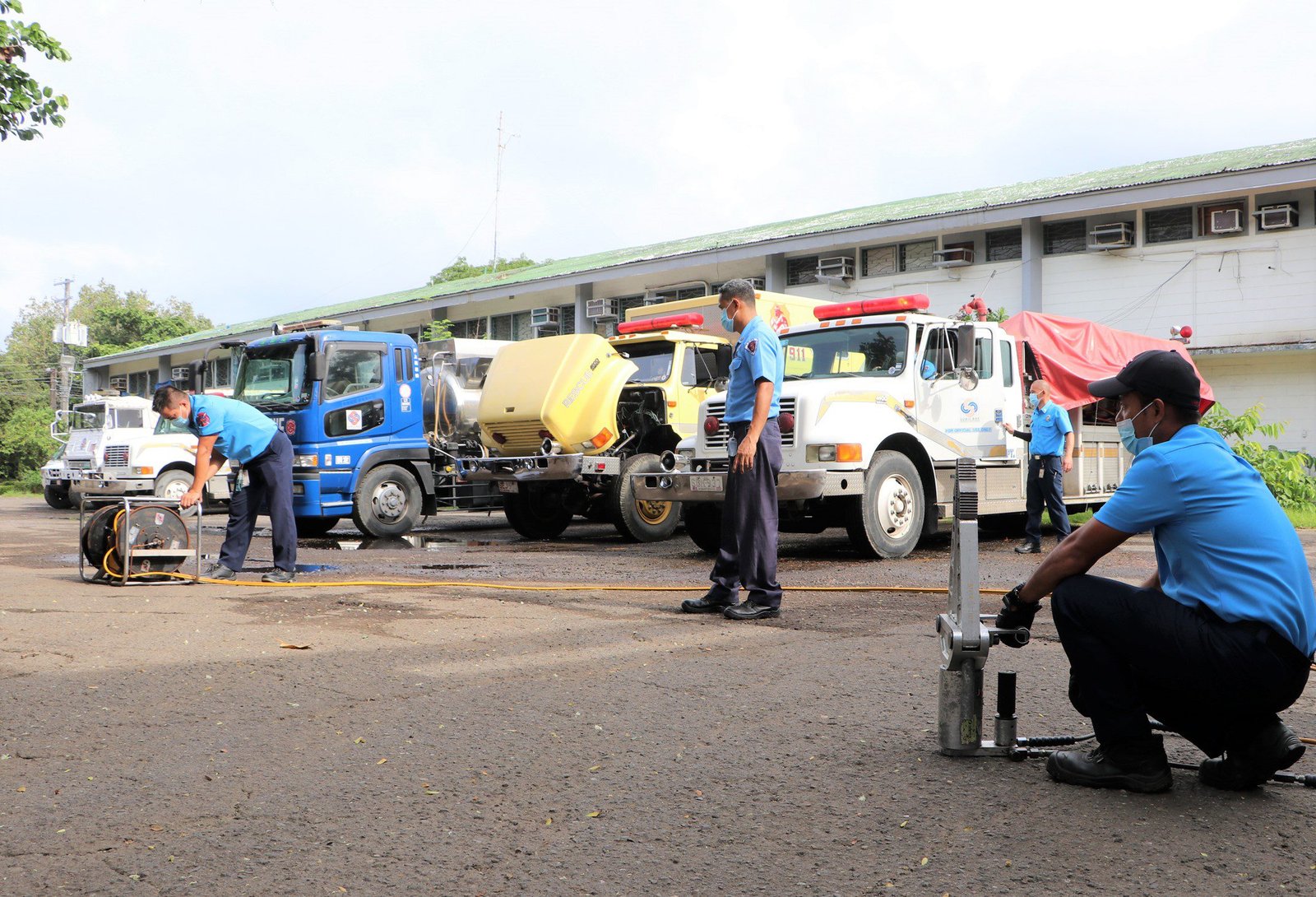 Routine check of SBMA Fire Dept. – The Voice Newsweekly