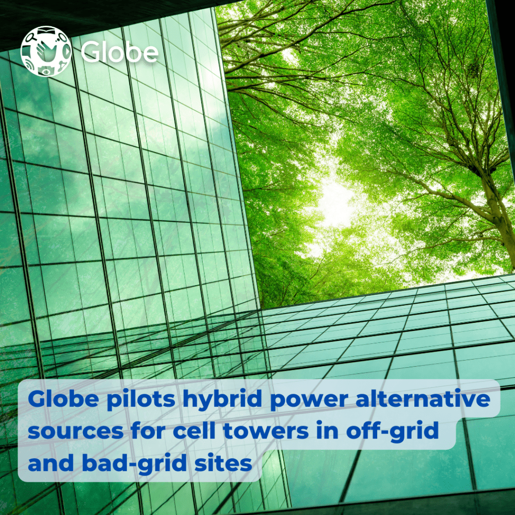 Globe pilots hybrid power alternative sources for cell towers in off ...