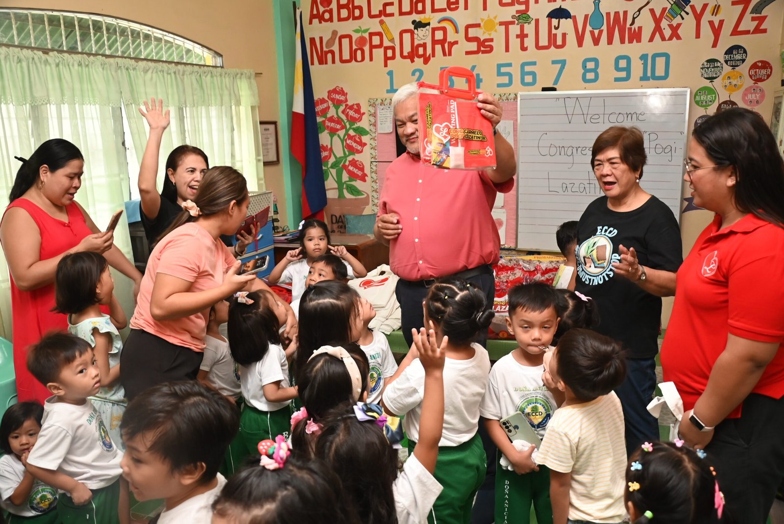 Cong. Pogi distributes school supplies, malunggay ice cream to ...