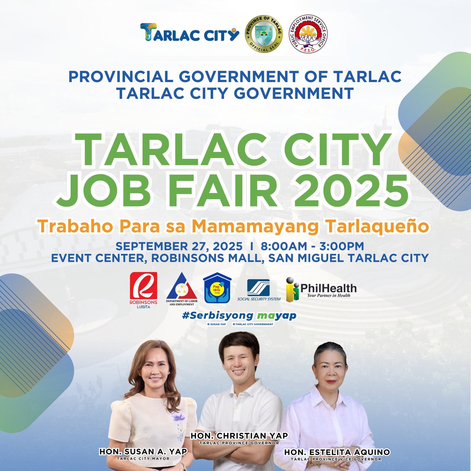 Tarlac City to host Job Fair 2025 on September 27 – The Voice Newsweekly