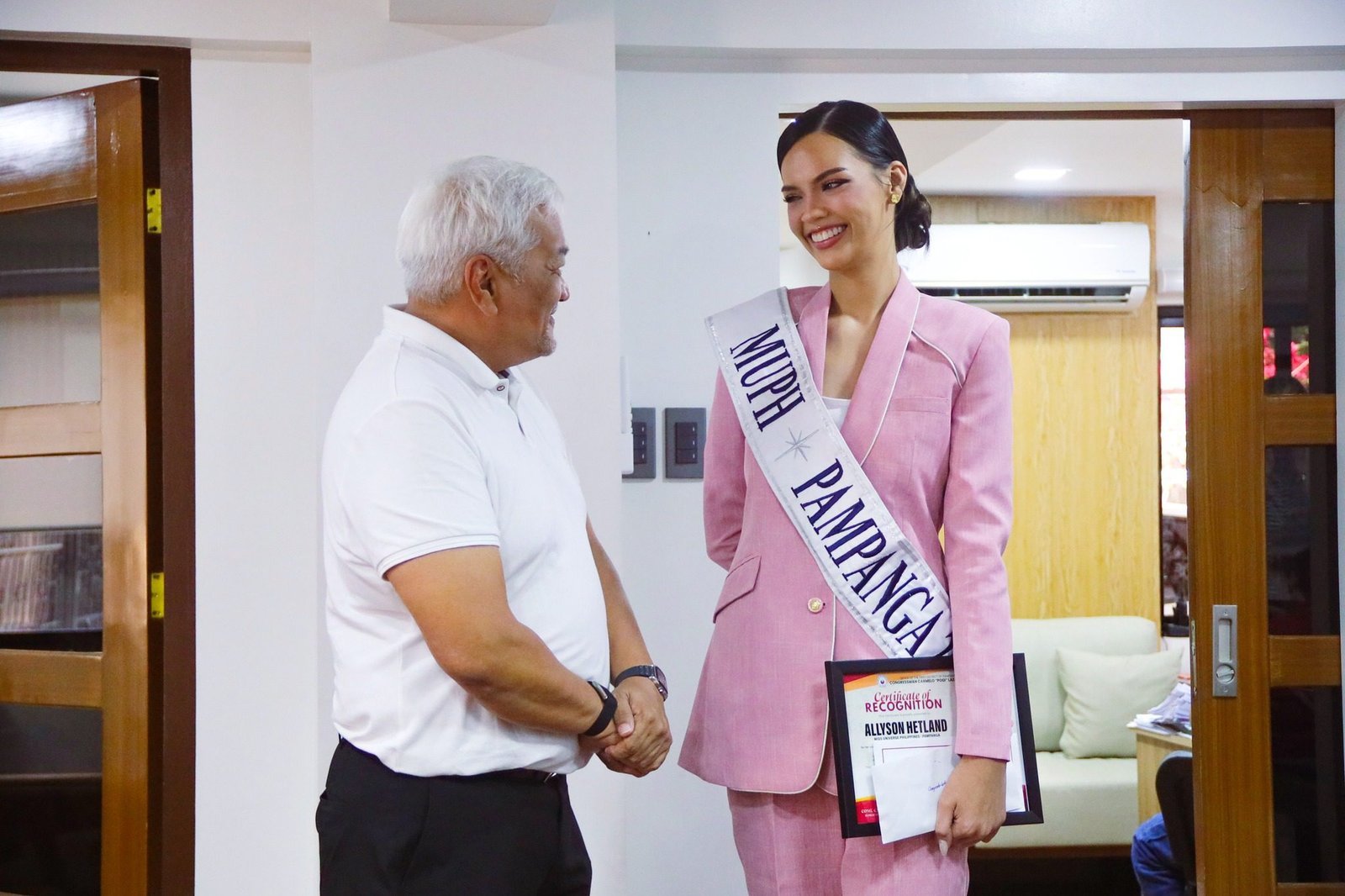 Cong Pogi honors Pampanga Beauty Queen Allyson Hetland for national ...